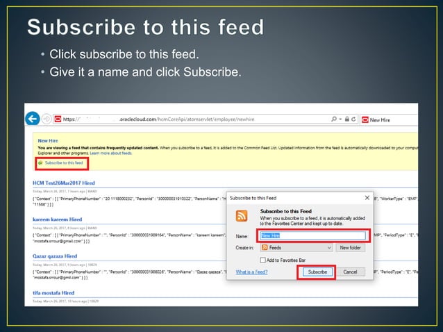 MMostafa - Oracle Fusion HCM Atom feeds | PPT