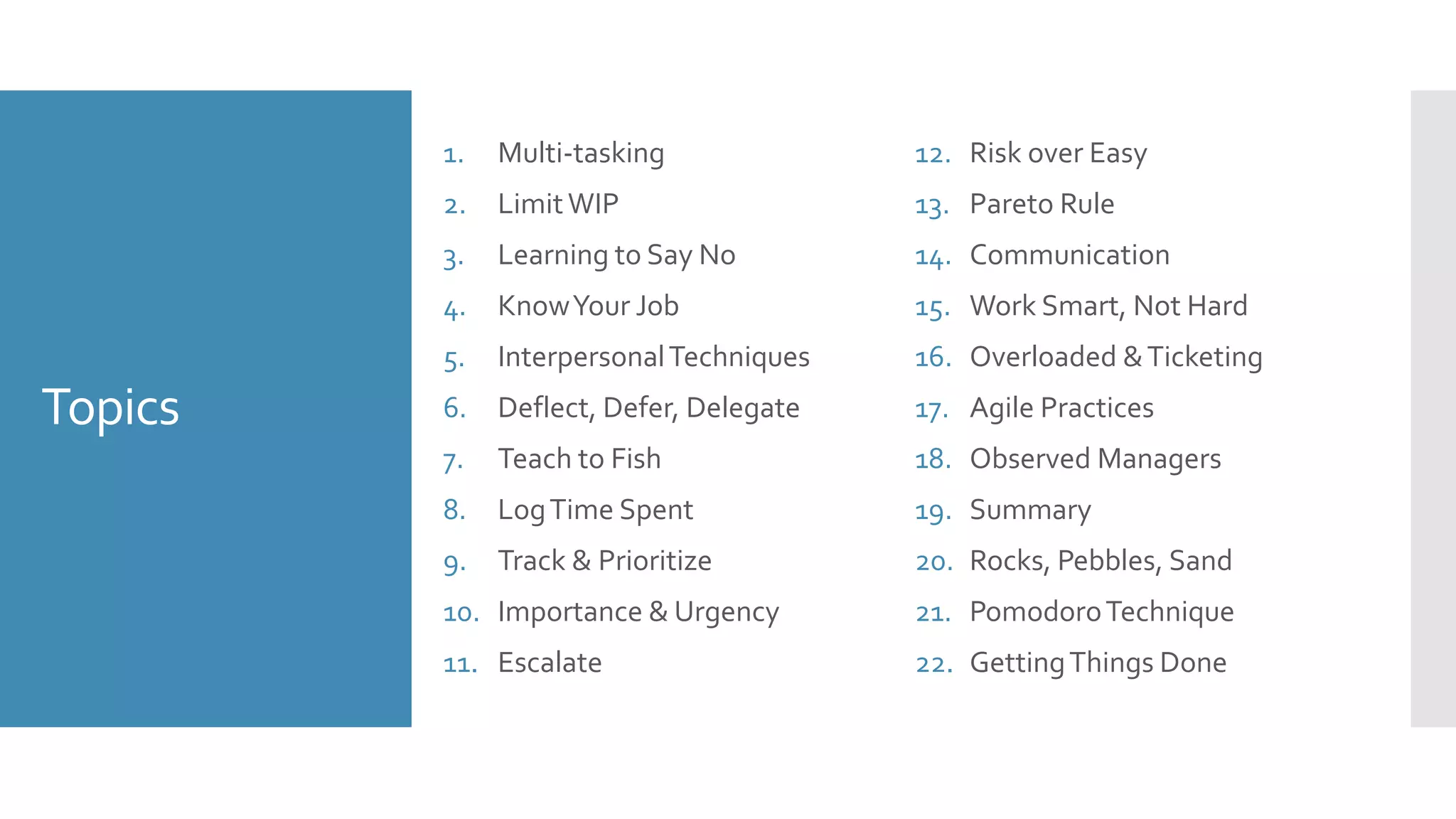 Managing Multiple Priorities | PPTX