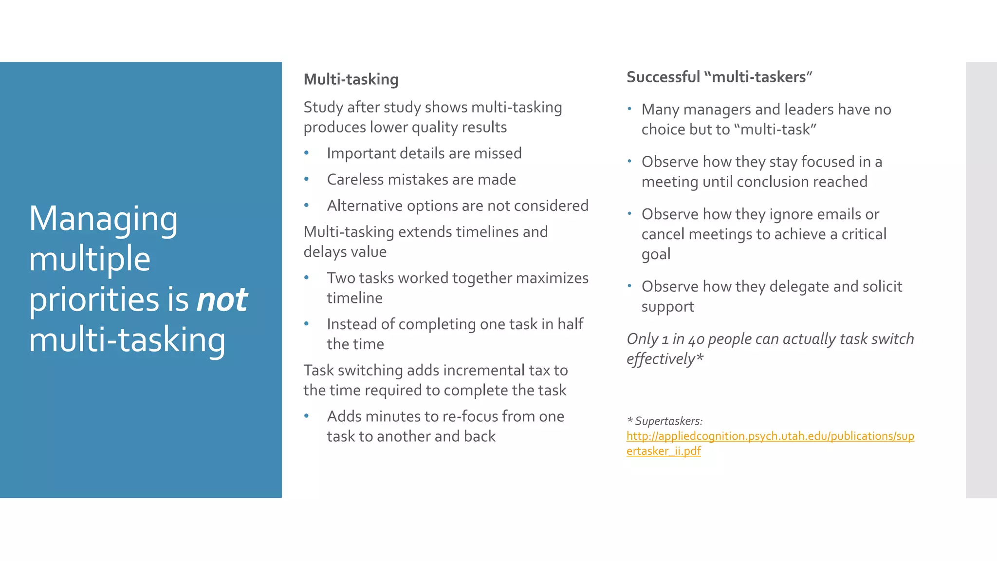 Managing Multiple Priorities | PPTX