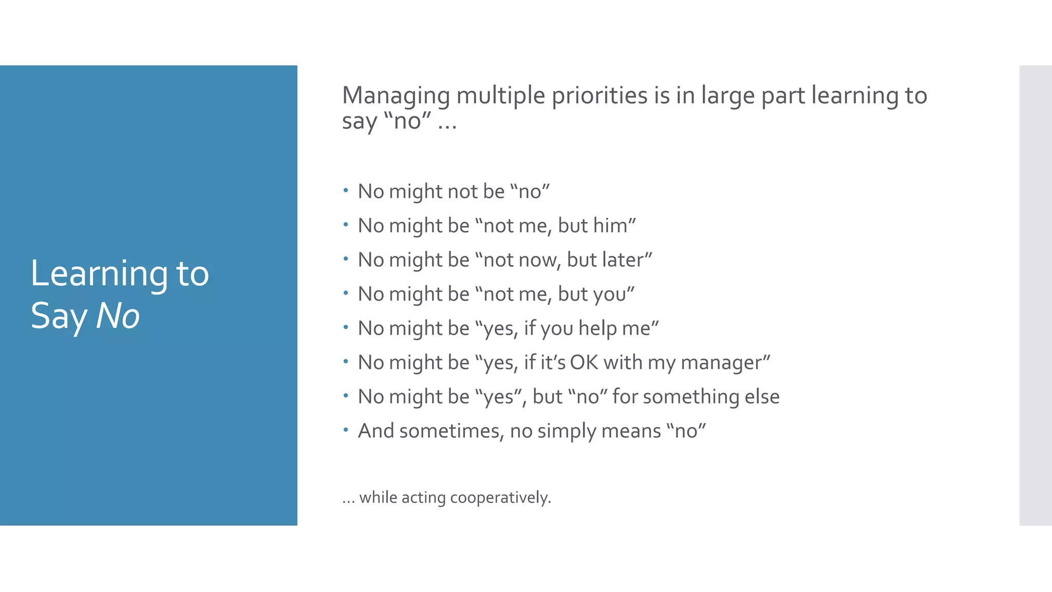 Managing Multiple Priorities | PPTX