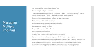 Managing Multiple Priorities | PPTX