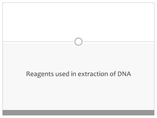 DNA Extraction and Quantity-Quality Check | PPTX