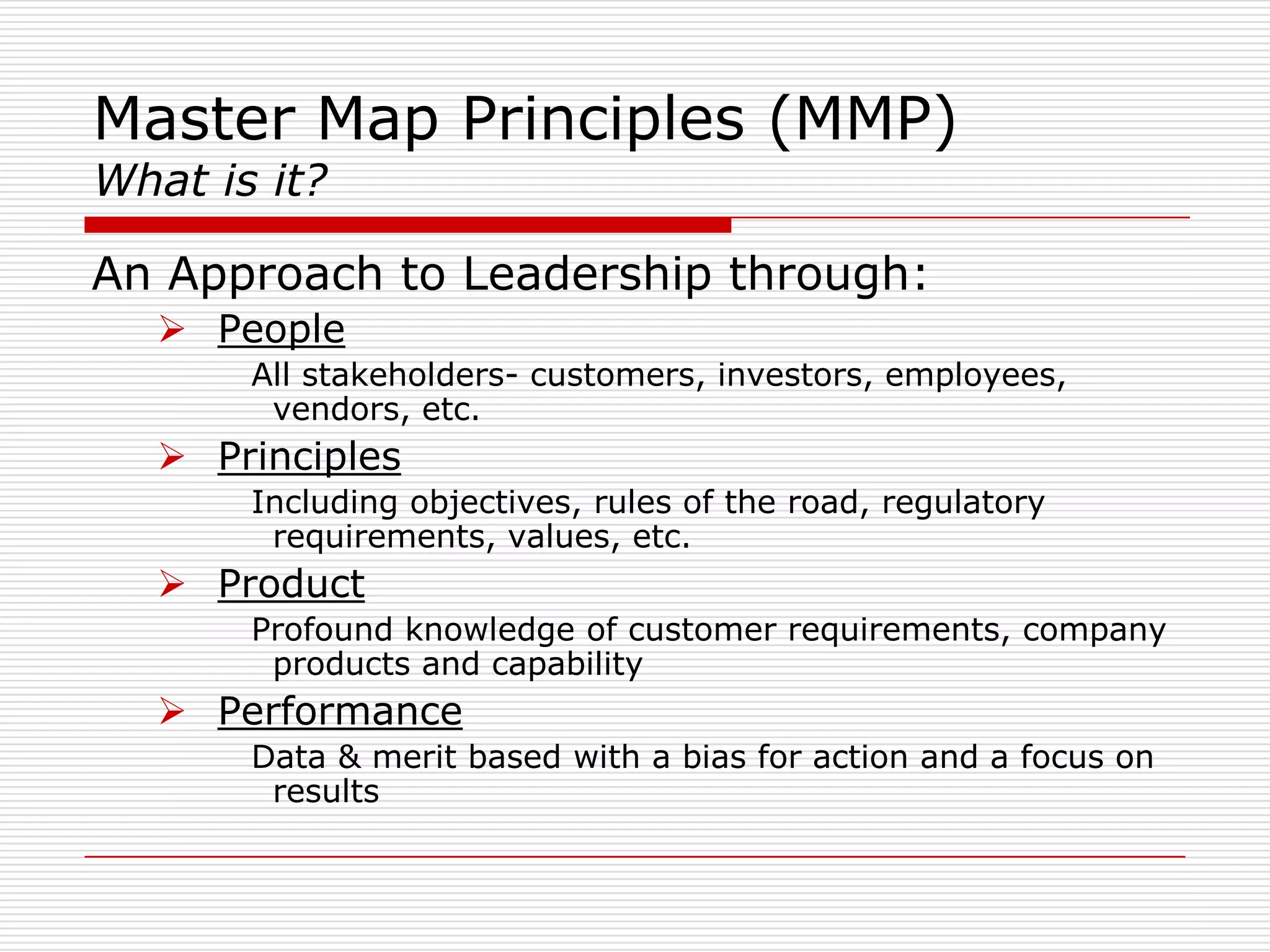 Robert McKinley's Master Map Principles | PPT