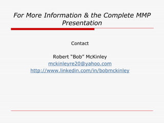 Robert McKinley's Master Map Principles | PPT