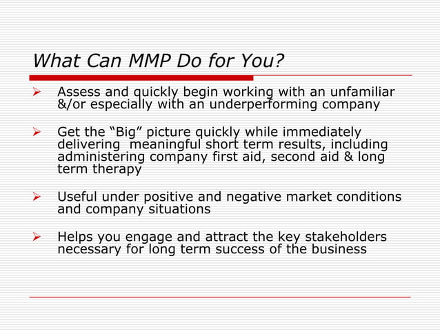 Robert McKinley's Master Map Principles | PPT