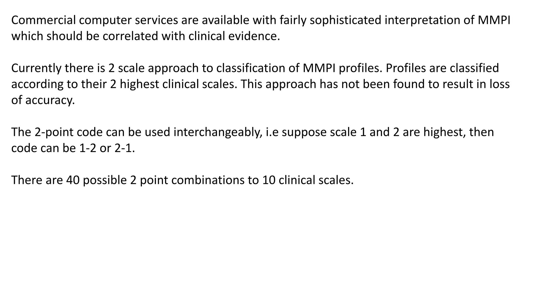 MMPI (minnesota multiphasic personality inventory) | PPTX