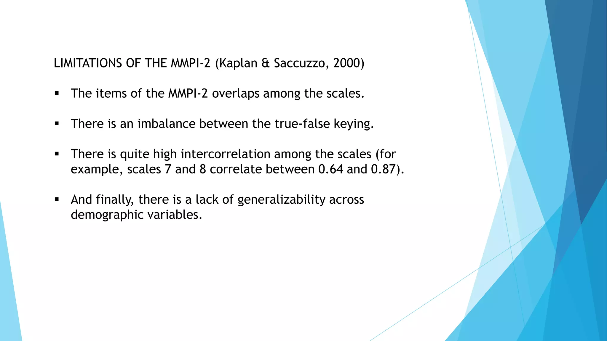 Minnesota Multiphasic Personality Inventory (MMPI) | PPTX