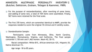 Minnesota Multiphasic Personality Inventory (MMPI) | PPTX