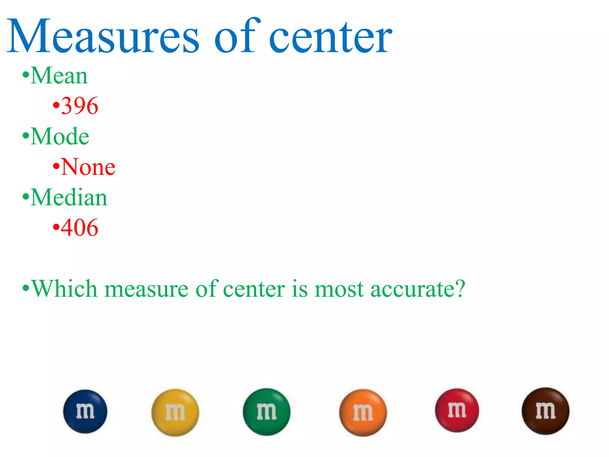 m&m Statistics | PPTX