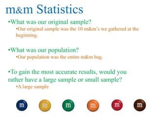 m&m Statistics | PPTX