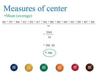 m&m Statistics | PPTX
