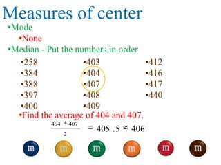 m&m Statistics | PPTX