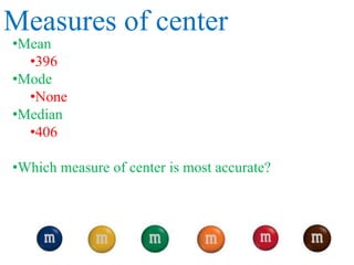 m&m Statistics | PPTX