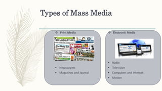 Role of mass media in education ppt | PPTX | Education
