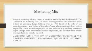 Marketing Mix | PPTX