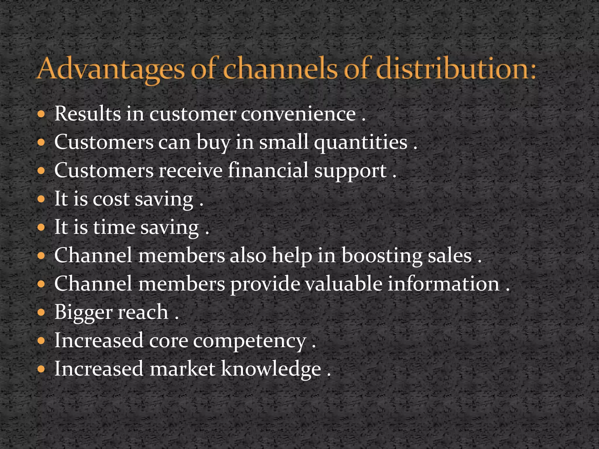 Channel of distribution | PPT