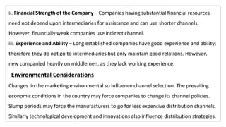Marketing presentation of distribution channel | PPT