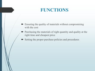 Purchase Management | PPTX | Logistics | Business