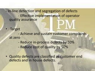 tpm (total productive maintenance) | PPTX