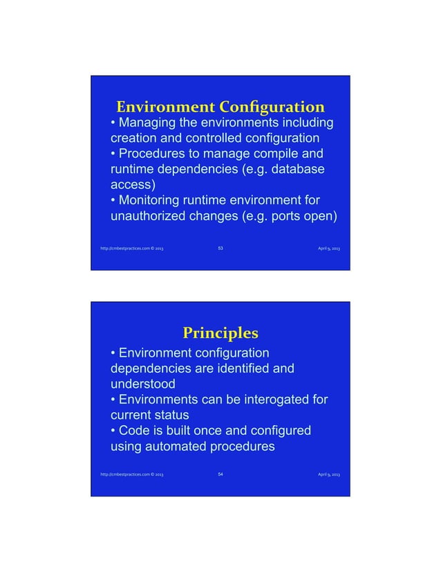 Configuration Management Best Practices | PDF