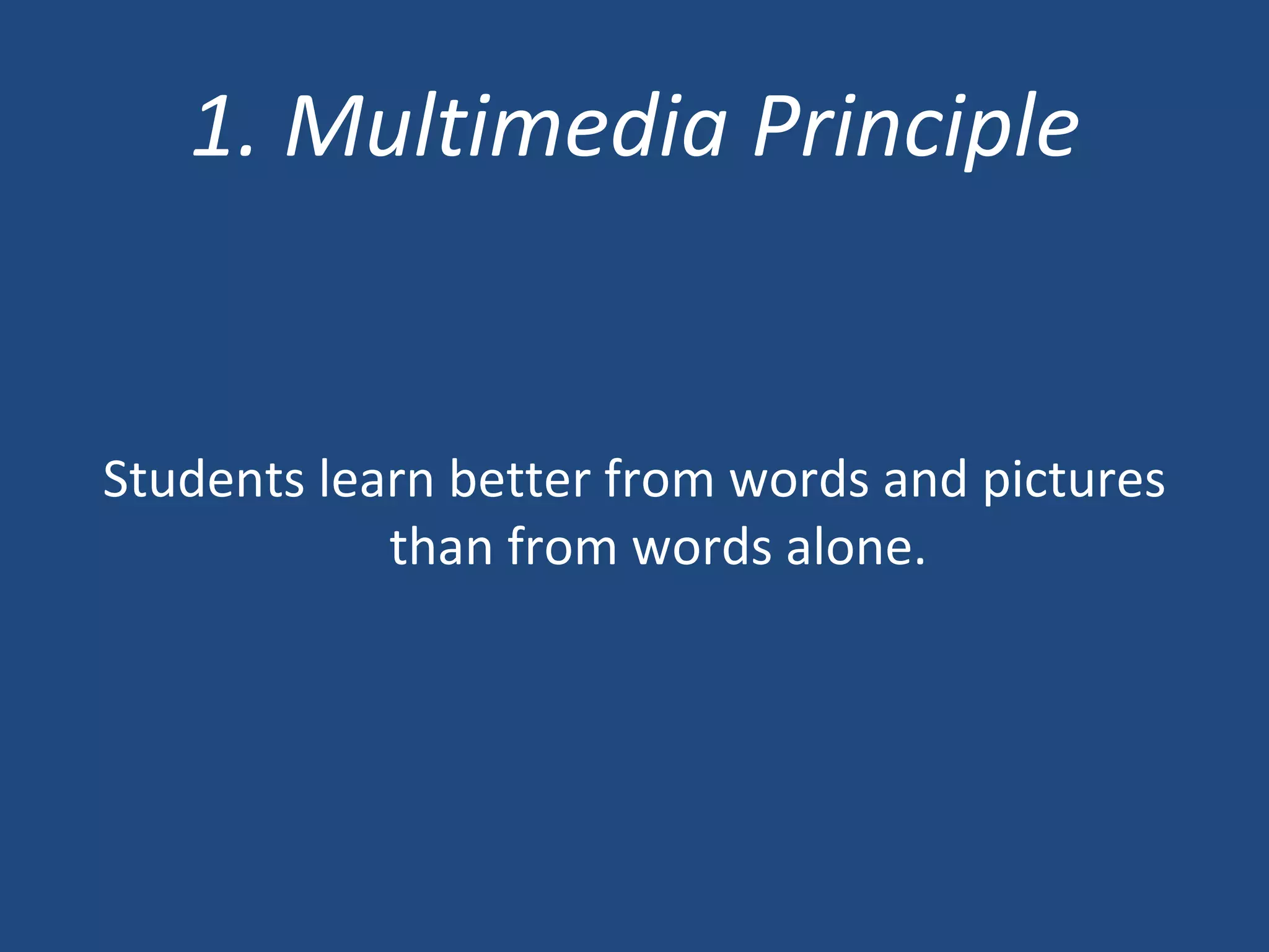 7 Multimedia Principles | PPT