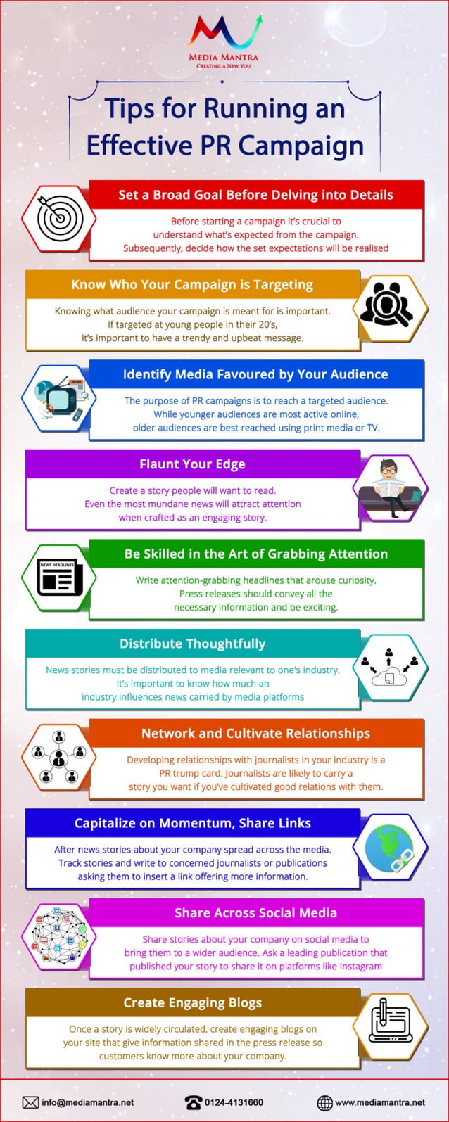 INFO-GRAPHIC: TIPS FOR RUNNING AN EFFECTIVE PR CAMPAIGN | PDF