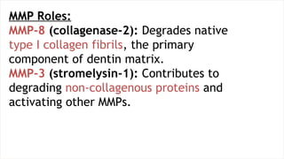 MMPs enzyme activatin and pathway degradation.pptx