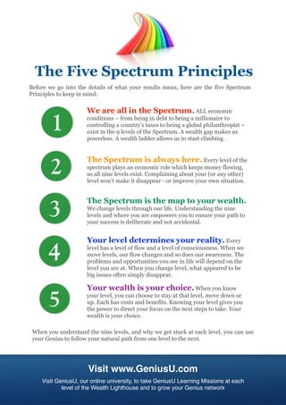 Millionaire Master Plan - Sample Spectrum Report | PDF