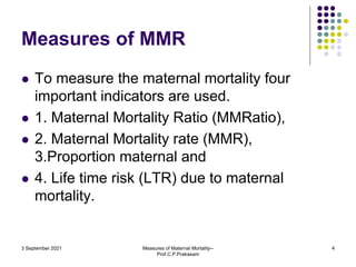 TRENDS IN MATERNAL MORTALITY IN INDIA | PPTX