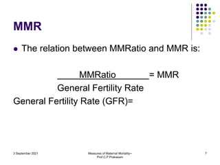 TRENDS IN MATERNAL MORTALITY IN INDIA | PPTX