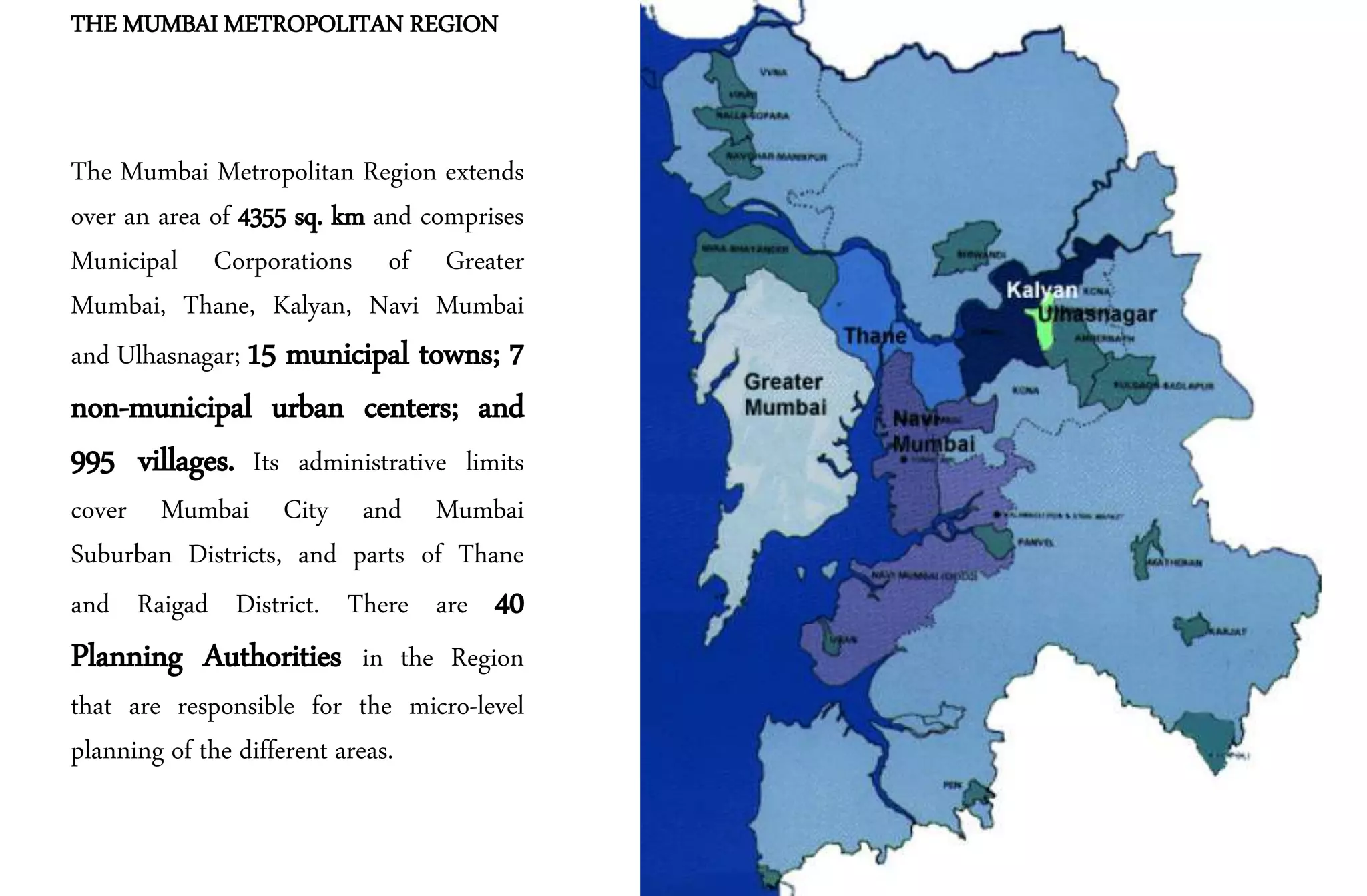 MUMBAI METROPOLITIAN REGION | PPTX