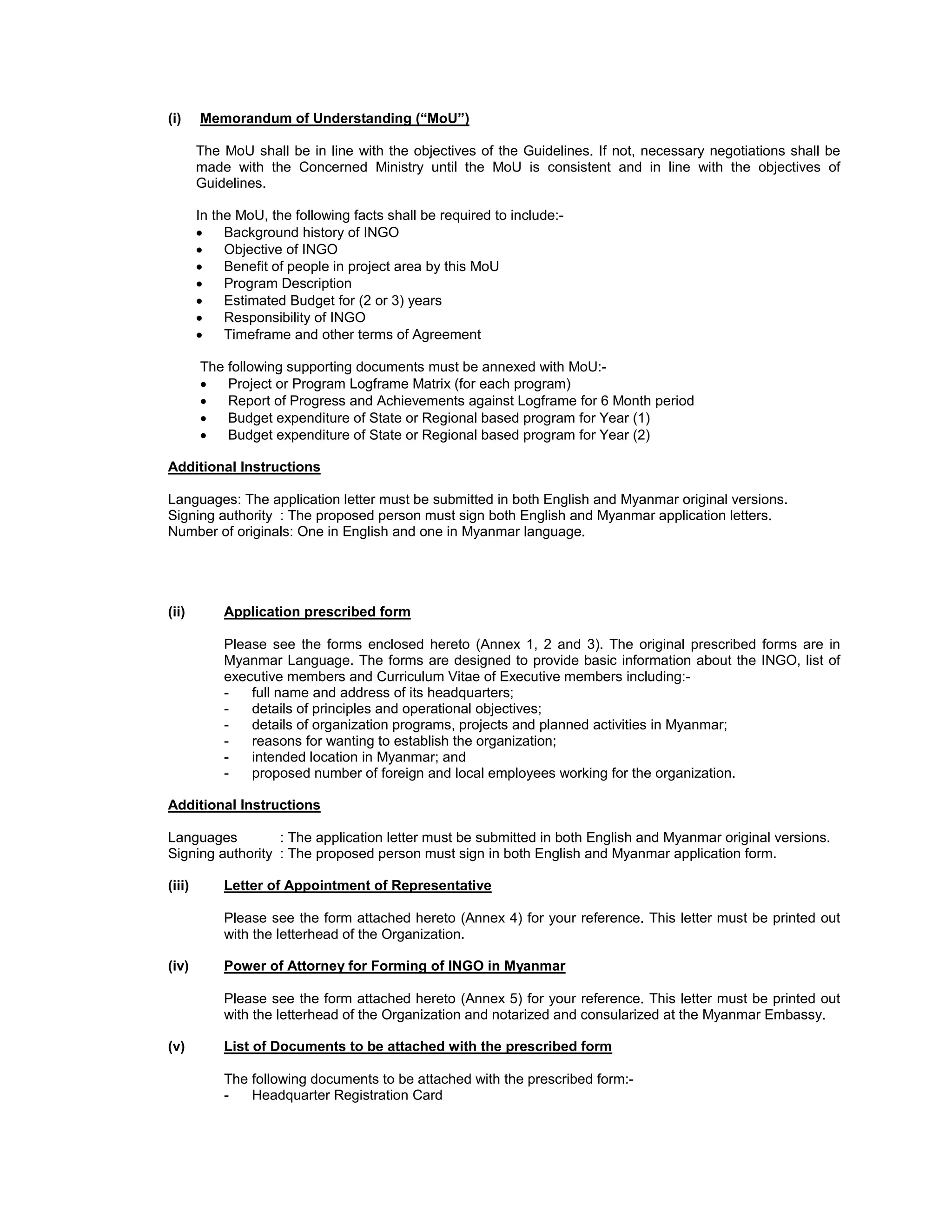 Myanmar _ Formation of NGO in Myanmar | PDF