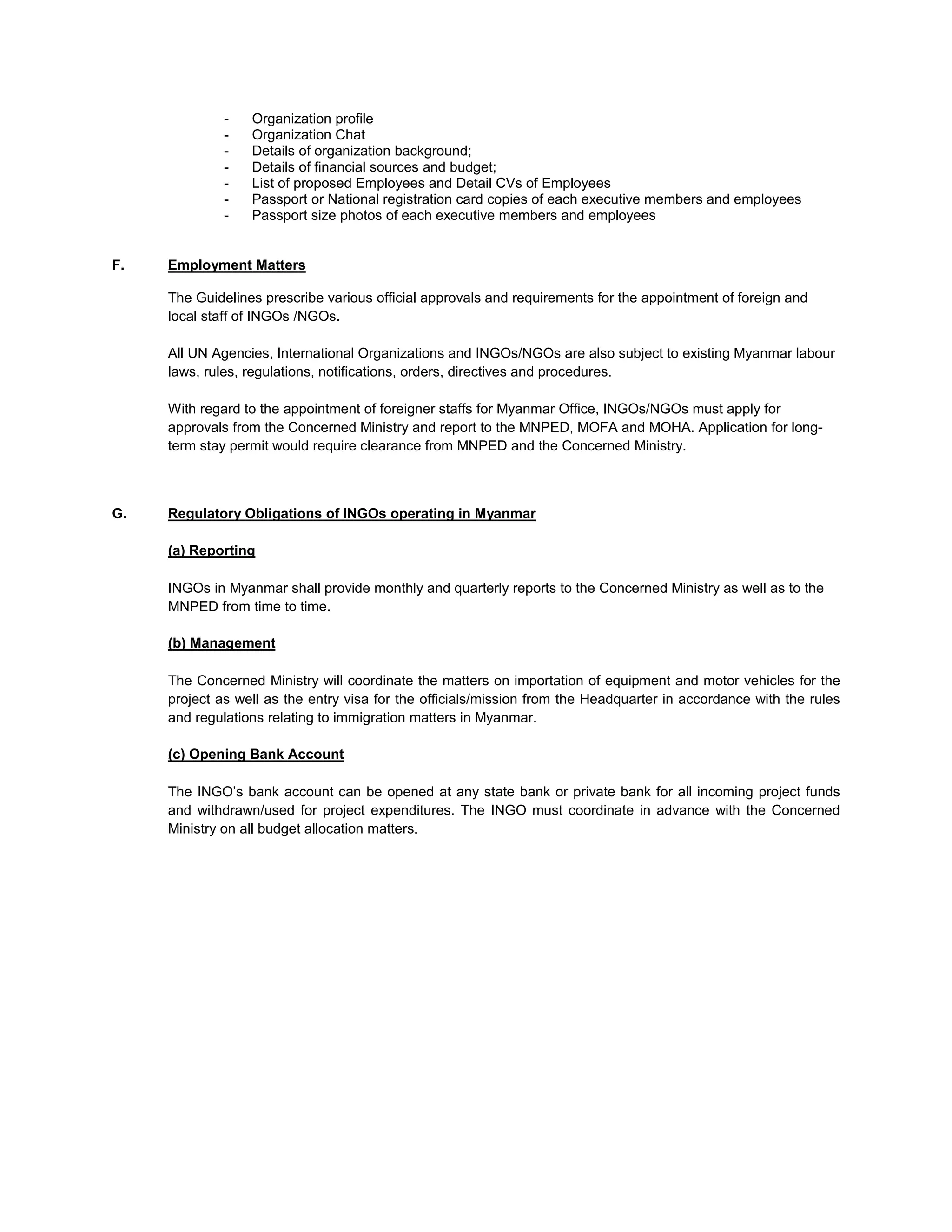 Myanmar _ Formation of NGO in Myanmar | PDF