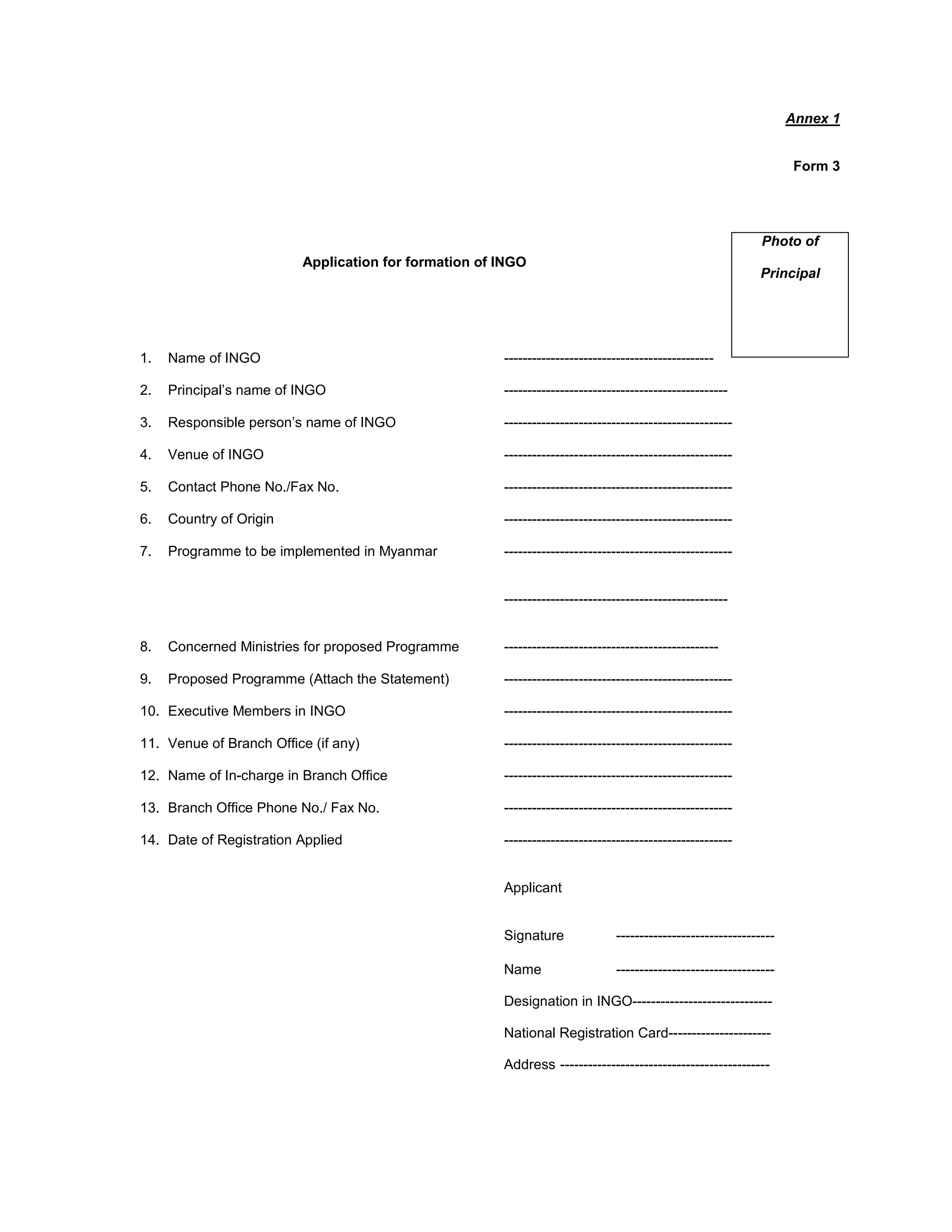 Myanmar _ Formation of NGO in Myanmar | PDF