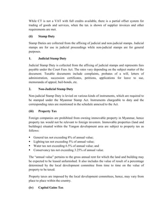 Myanmar_ The Tax Guide to Investing in Myanmar _ Book 2 (ENG) | PDF