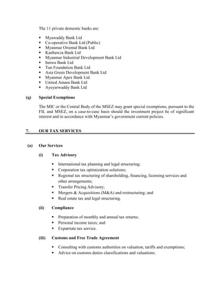 Myanmar_ The Tax Guide to Investing in Myanmar _ Book 2 (ENG) | PDF