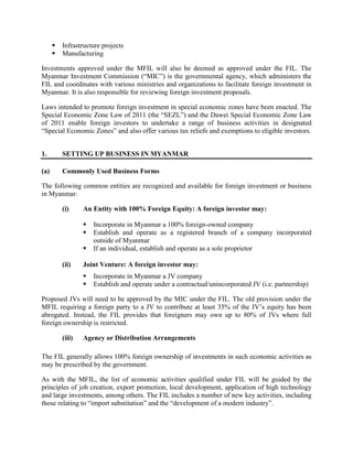 Myanmar_ The Tax Guide to Investing in Myanmar _ Book 2 (ENG) | PDF