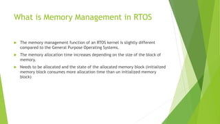 MM RTOS.pptx | Operating Systems | Computer Software and Applications