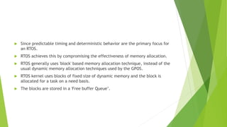 MM RTOS.pptx | Operating Systems | Computer Software and Applications