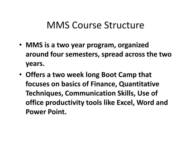 Mms 2012-2014 batch | PPT
