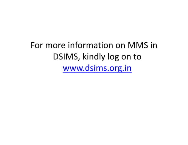 Mms 2012-2014 batch | PPT