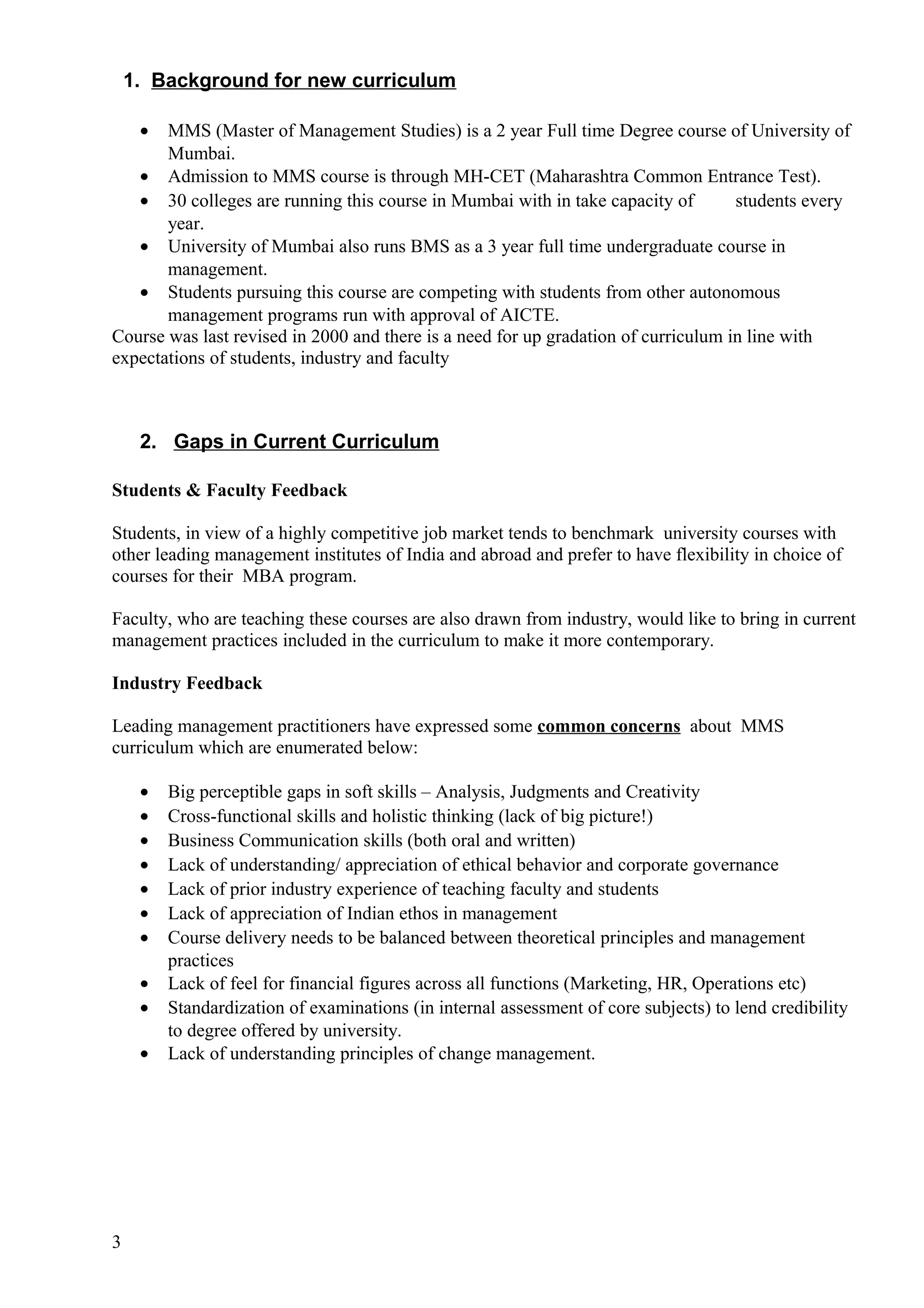 Mms[1] syllabus new | PDF