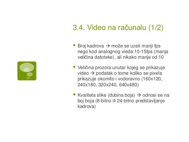 Video (1. dio) | PPT