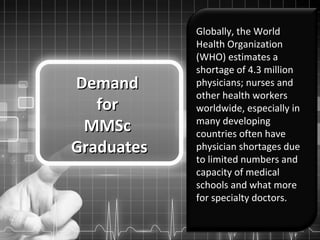 Masters in Medical Science - MMSc | PPT