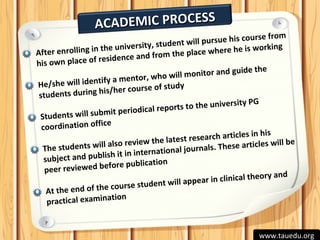 Masters in Medical Science - MMSc | PPT