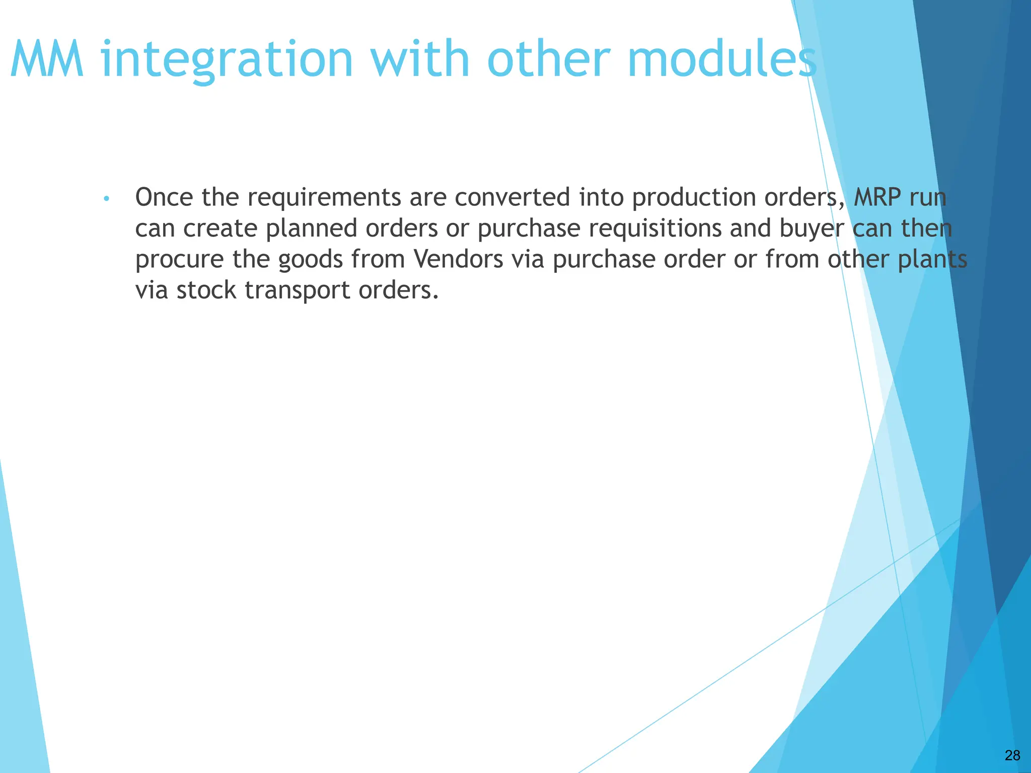 SAP MATERIAL MANAGEMENT INTEGRATION WITH OTHER MODULES | PPTX