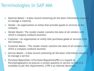 SAP MATERIAL MANAGEMENT INTEGRATION WITH OTHER MODULES | PPTX