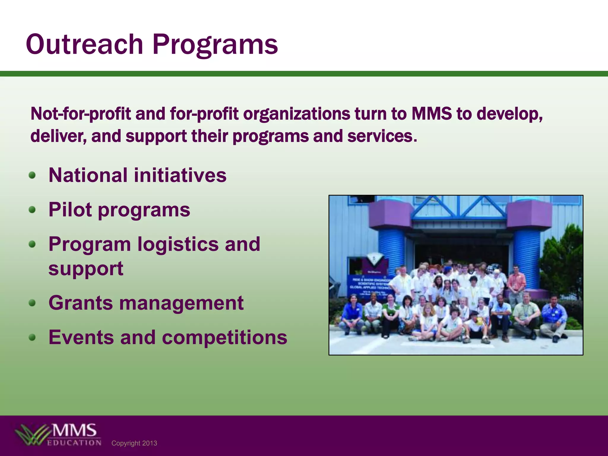MMS Education Overview | PPTX
