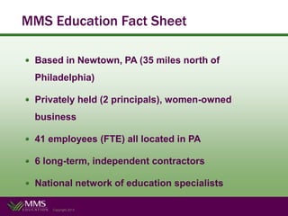MMS Education Overview | PPTX