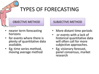 forecasting in material management | PPTX